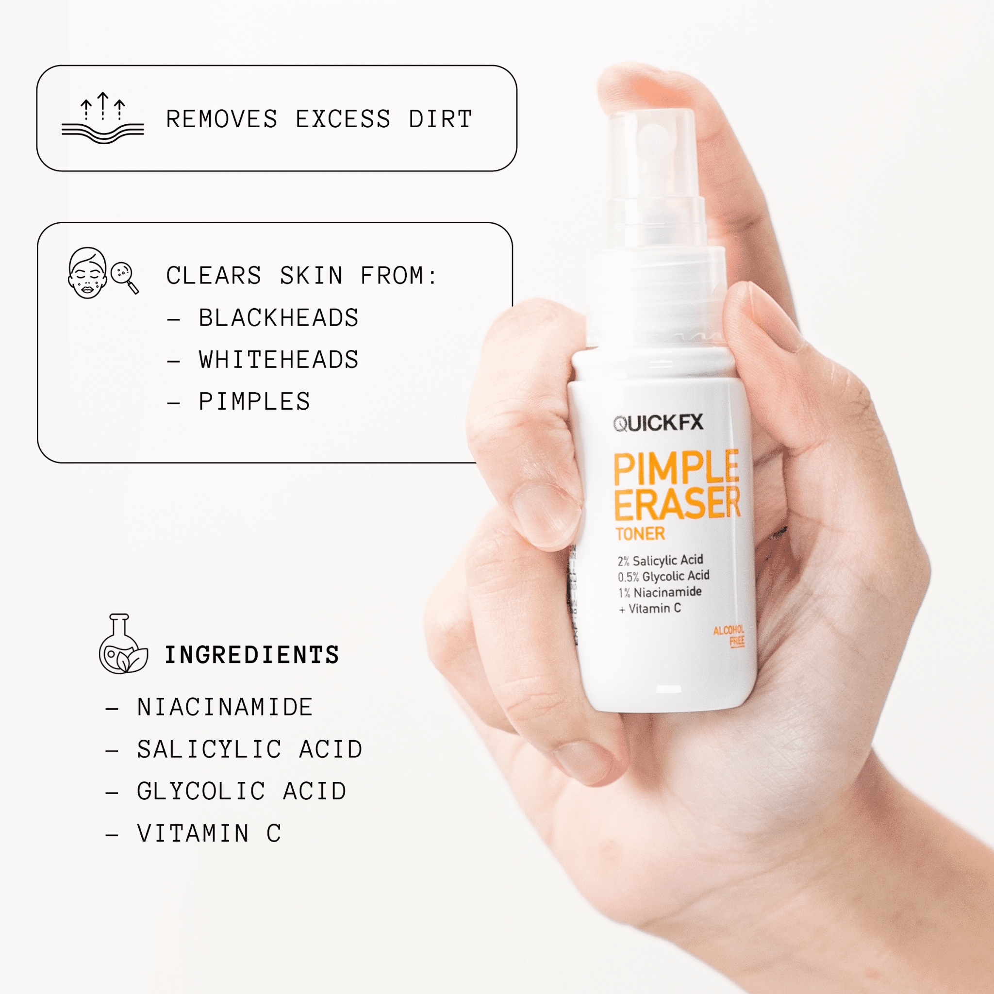 Pimple Eraser Toner 30ML – QUICKFX