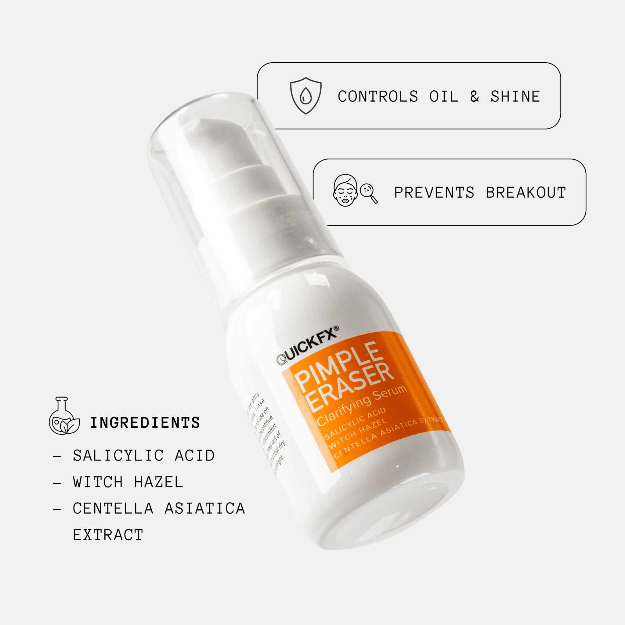 Pimple Eraser Clarifying Serum 30ml – QUICKFX